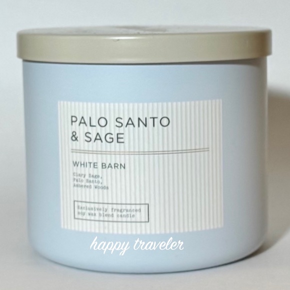Bath & Body Works | Accents | Palo Santo And Sage 3 Wick Candle | Poshmark